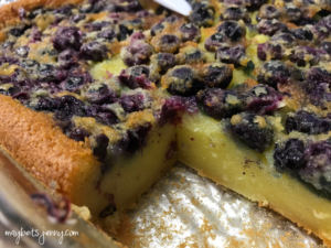 Recipe: Lemon Pudding Mochi with Fresh Blueberries | maybeitsjenny